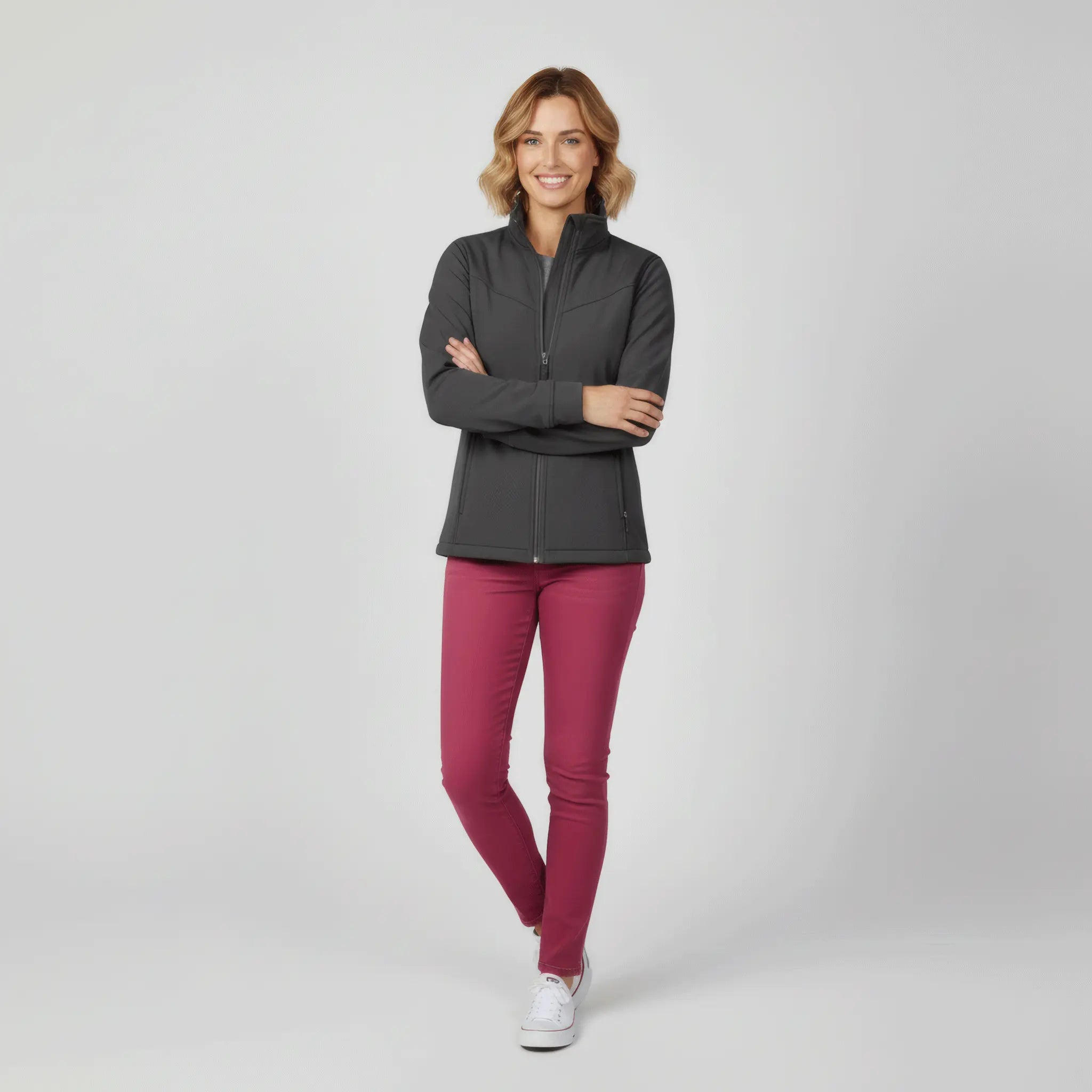 The Ardent Jacket – Feminine Fit – Dark Grey | Sapien Clothes